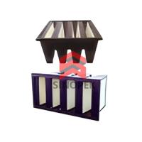 Quality V-Shaped High-Volume Air Filter | V-Bank HEPA | Cleanroom Grade for sale