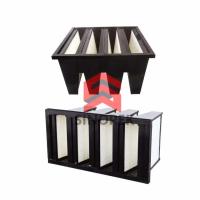 Quality V-Shaped High-Volume Air Filter | V-Bank HEPA | Cleanroom Grade for sale
