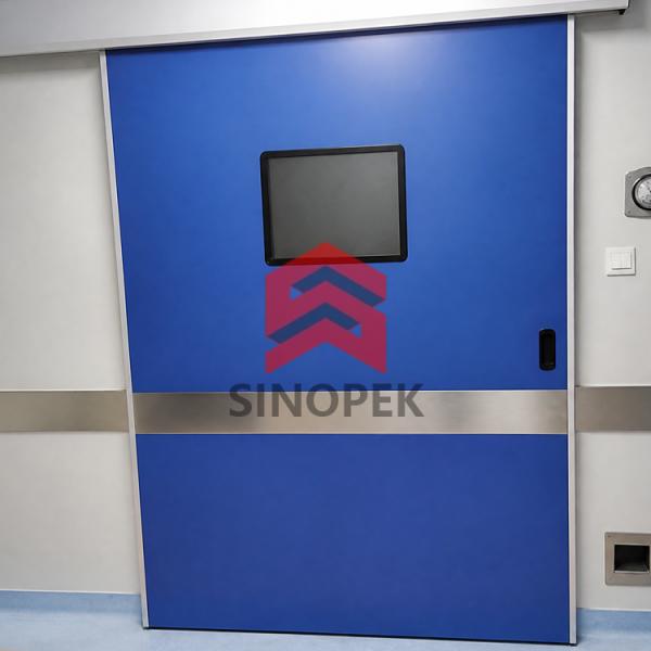 Quality Electric Airtight Sliding Cleanroom Door | Space-Saving | GMP Standard for sale