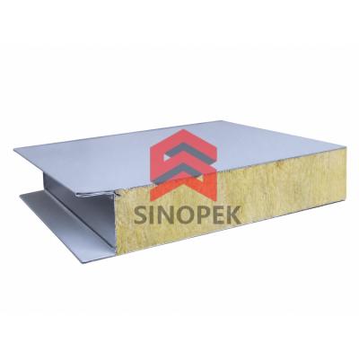 China Machine-made Rock Wool Cleanroom Sandwich Panel | Class A Fireproof for sale