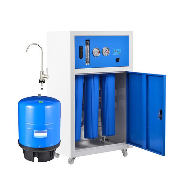Quality 400GPD 600GPD 800GPD Commercial RO Reverse Osmosis System Cabinet With Dual Pump for sale