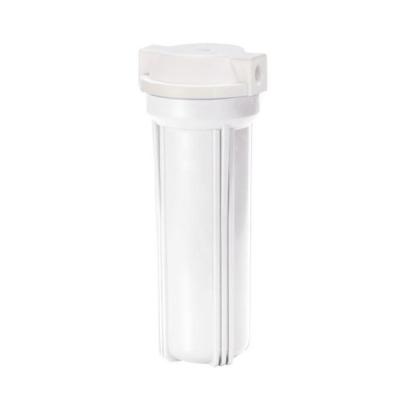 China 1/4" Plastic Port Reverse Osmosis Water Filter Housing 10x2.5" White Filter Housing for sale