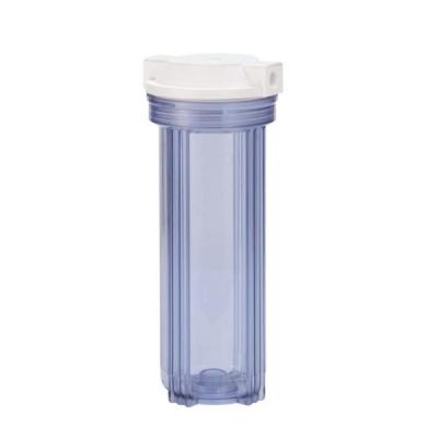 China Pre Filter PP Sediment Clear Plastic Water Filter Housing RO System Water Filter Bottle for sale