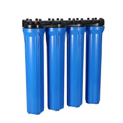 China High Flow 4 Stage Water Filter Housing 1/2" 3/4" Port Water Purification Housing for sale