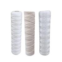 Quality Industrial String Wound Cotton Glass Fiber Water Filtration Cartridge With PP for sale