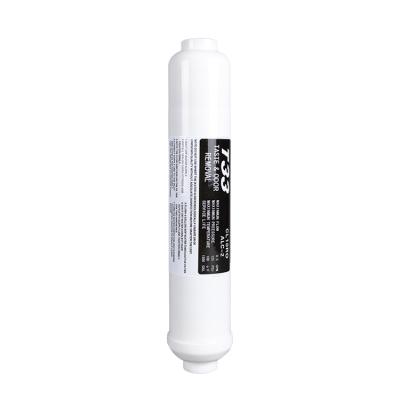 China Post Activated Carbon T33 Water Filter Cartridge NSF Certified High Iodine Adsorption Coconut Shell for sale