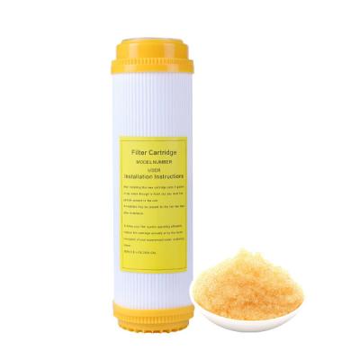 China Cation Resin Water Softener Filter Cartridge 10x2.5" Ion Exchange Resin Filter Cartridge for sale