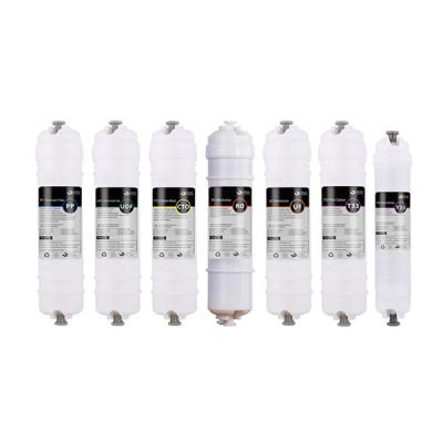 China PP CTO UDF T33 Water Filter Cartridge Replacement Quick Connect For Water Purifier for sale