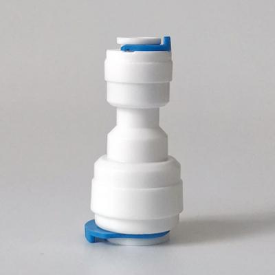 China Quick Connect Water Filter Connection Fittings 1/4" To 3/8" Straight Adaptor Quick Fitting for sale