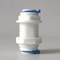 Quality Push In To Connect Straight Quick Connect Bulkhead Fittings 1/4 Inch 3/8 Inch for sale