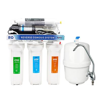 China Home RO Water Filter Systems 75GPD Under Sink Reverse Osmosis Water Filter System for sale