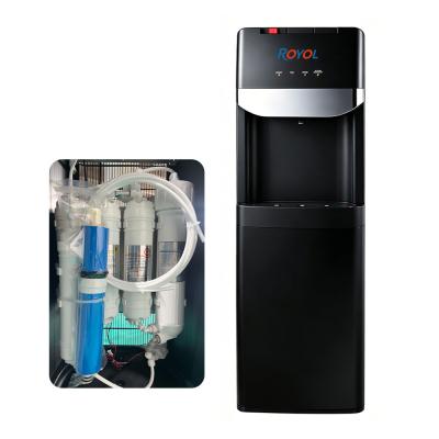 China Cold Hot Normal Drinking Water Dispenser with 5 Stages RO Systems for sale