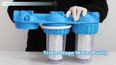 Pure Water Filter Housing 7 Inch Triple Stage