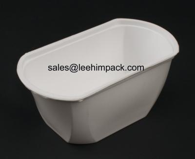 China Disposable Plastic Yogurt Cup 100ml with Lid for Dairy Packaging for sale