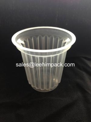 China Disposable Caramel PP Cup 12oz 400ml Leak Resistant Plastic Cups for sale