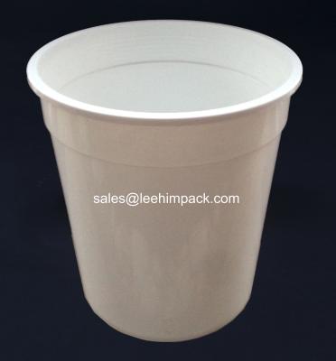 China Margarine Plastic Container 20L Durable HDPE Bucket for Food Storage for sale