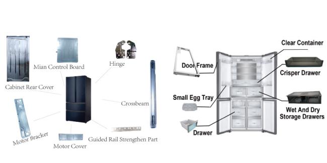 Refrigerator Door Frame ABS Plastic Custom Injection Molding Design