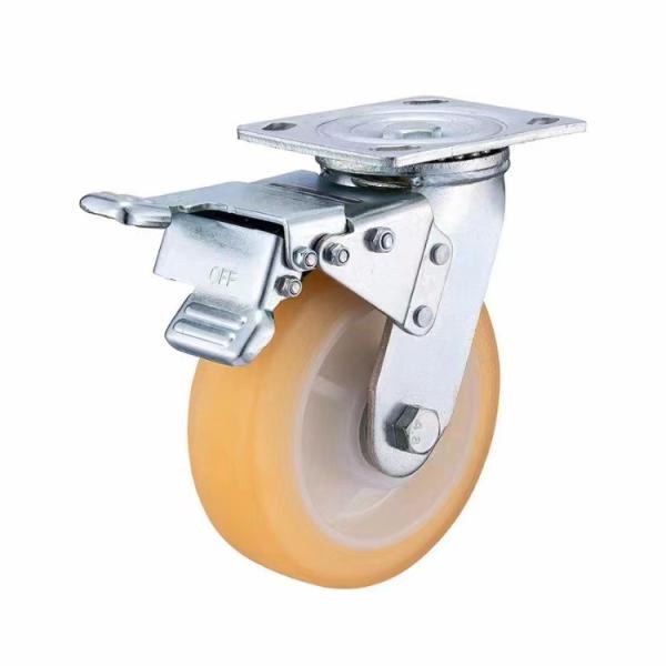 Quality Heavy Duty TPR Medical Casters Silent TPU Casters With Brakes for sale