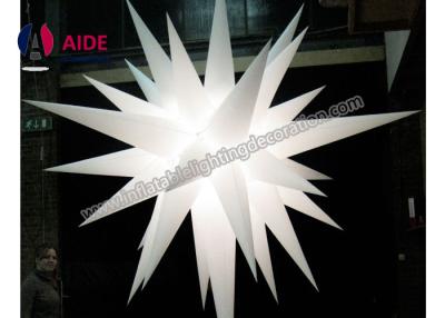 China Slag van de Spikey de Opblaasbare Geleide Ster - omhoog Ballondecor die Lichte 3m Diameter hangen Te koop