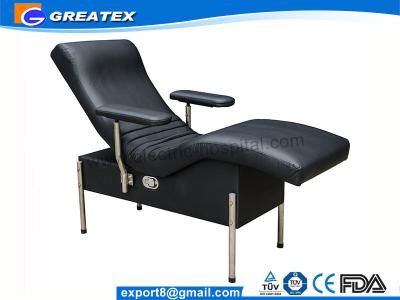 China Single Sofa Hospital Chair With Steel Stand Legs Blood Drawing Chair For Backrest for sale