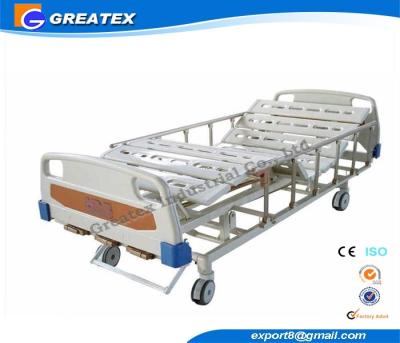 Cina 3 - Letto di ospedale manuale regolabile di funzione con le ruote per uso domestico paziente in vendita