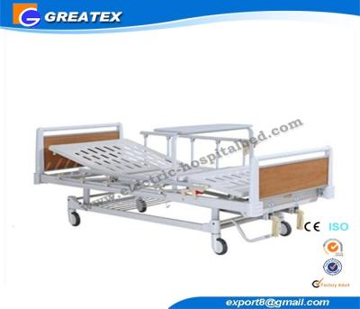 China Aluguel manual médico da cama de hospital da mobília do hospital para a casa com tabela de Dinning à venda