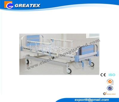 Cina Letto di ospedale manuale della testata dell'ABS dell'acciaio inossidabile dell'OEM con due controllati centrali di funzione in vendita
