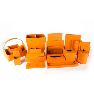 China China custom leather handmade PU leather service menu file folder hotel amenity supplier for sale