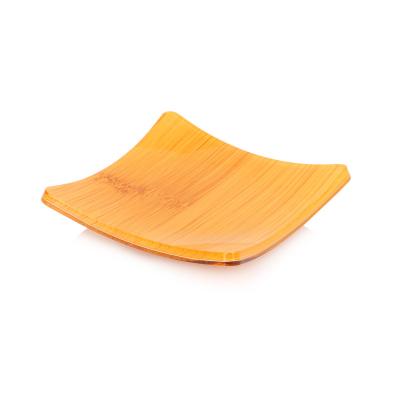 China Free sample customized bamboo finished acrylic soap dish for 5-star hotel for sale