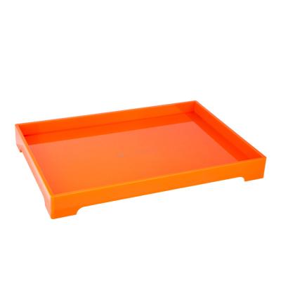 China Custom decorative trays manufacturer with orangle PMMA for hotel supply for sale