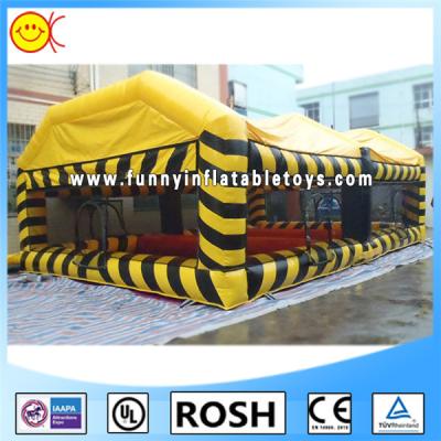 China Yellow Giant Customized Inflatable Tent House With 0.55mm PVC for sale