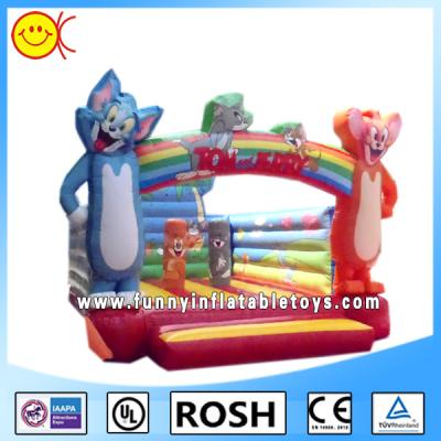 China Lona inflable del PVC de la prenda impermeable 18oz de la casa de la despedida del OEM Mickey Mouse en venta