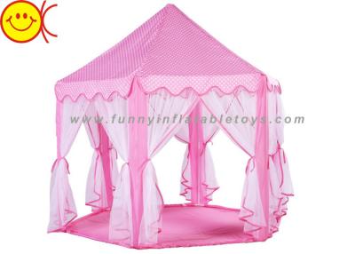 Cina La plastica gonfiabile della tenda del tessuto di seta naturale del poliestere convoglia principessa Castle Playhouse Pink Tent in vendita