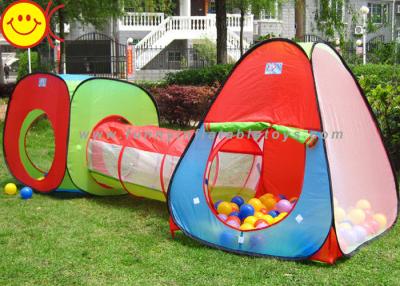 Cina Tenda della casetta per giocare dei bambini del portatile con l'insieme del tunnel, giocattoli della tenda della palla della casetta per giocare di rimbalzo di divertimento in vendita