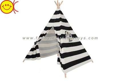 Cina La tenda indiana a strisce nera di tepee scherza la casetta per giocare per dell'interno ed all'aperto in vendita