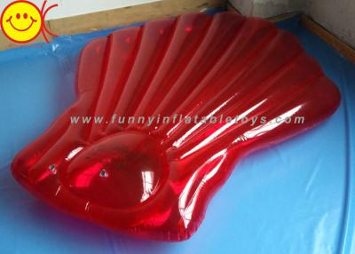 Cina Galleggiante gonfiabile gigante rosso della conchiglia degli OEM 180 * 150 * 33cm per la festa in piscina in vendita