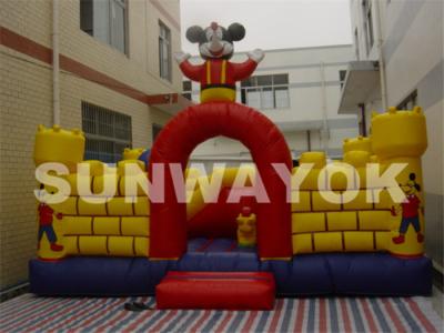 Cina Camera gonfiabile all'aperto variopinta di rimbalzo di Mickey Mouse per i giochi di esplosione in vendita