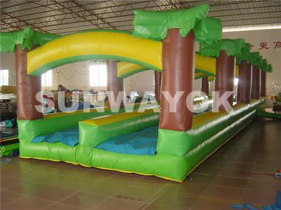 China Custom Double Lane inflatable slip and slide For inflatable outdoor games for sale