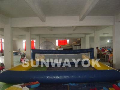 China Huge Water Volleyball Inflatable Interactive Games With 0.9mm Airtight PVC for sale