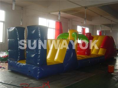 China Fireproof air tight version Interactive inflatable games for kids , EN71 for sale
