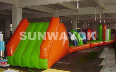 China Giant Inflatable Interactive Games , Inflatable Obstacle Course For Rent for sale