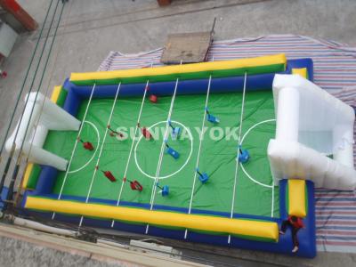 China Customized Inflatable Sports Games Rock Climbing Bouncer / Football Pitches for sale