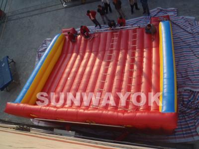 China Outdoor 0.55 mm PVC Waterproof Inflatable Fun Games Playing Mattres for sale