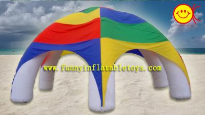 Cina tenda gonfiabile della cupola dell'arcobaleno 210D con 4 ragni/il campeggio o la pubblicità della tenda in vendita