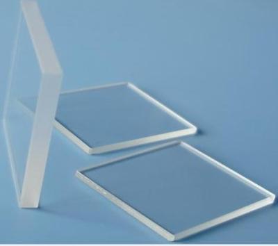 China flat transparent quartz plate square shape quartz window round quartz glass disc for sale