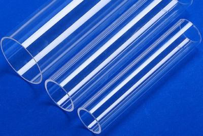 China Transparent quartz tube with flat bottom or round bottom with grinding good using feature corrosion resistance for sale