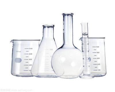 China high quality transparent glass quartz conical flask grinding mouth with measure line for sale