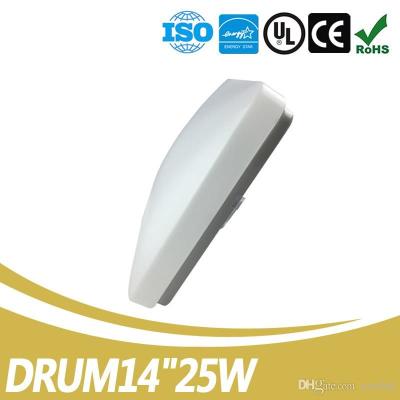 China High Quality Drum LED Ceiling Light 14 Inch Dimmable 25W LED Ceiling Light UL ES Listed for sale