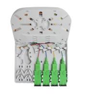 Quality ABS Indoor 4Port Fiber Optic Termination Box with IP65 Protection Mini Optical for sale