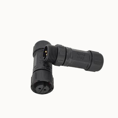 China High Quality M12 IP68 Waterproof Circular Connector with 2-17 Pin Options and Key Lock Compatibility for sale